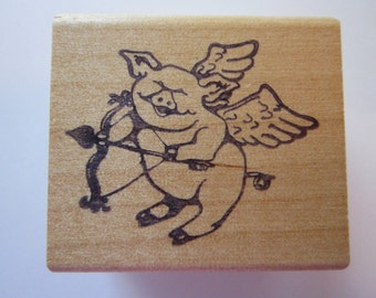 Unique pig rubber stamp related items | Etsy
