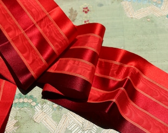 Red satin sash | Etsy