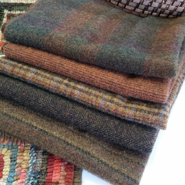 Wool Fabric and Rug Hooking Patterns by Mary by DesignsInWool