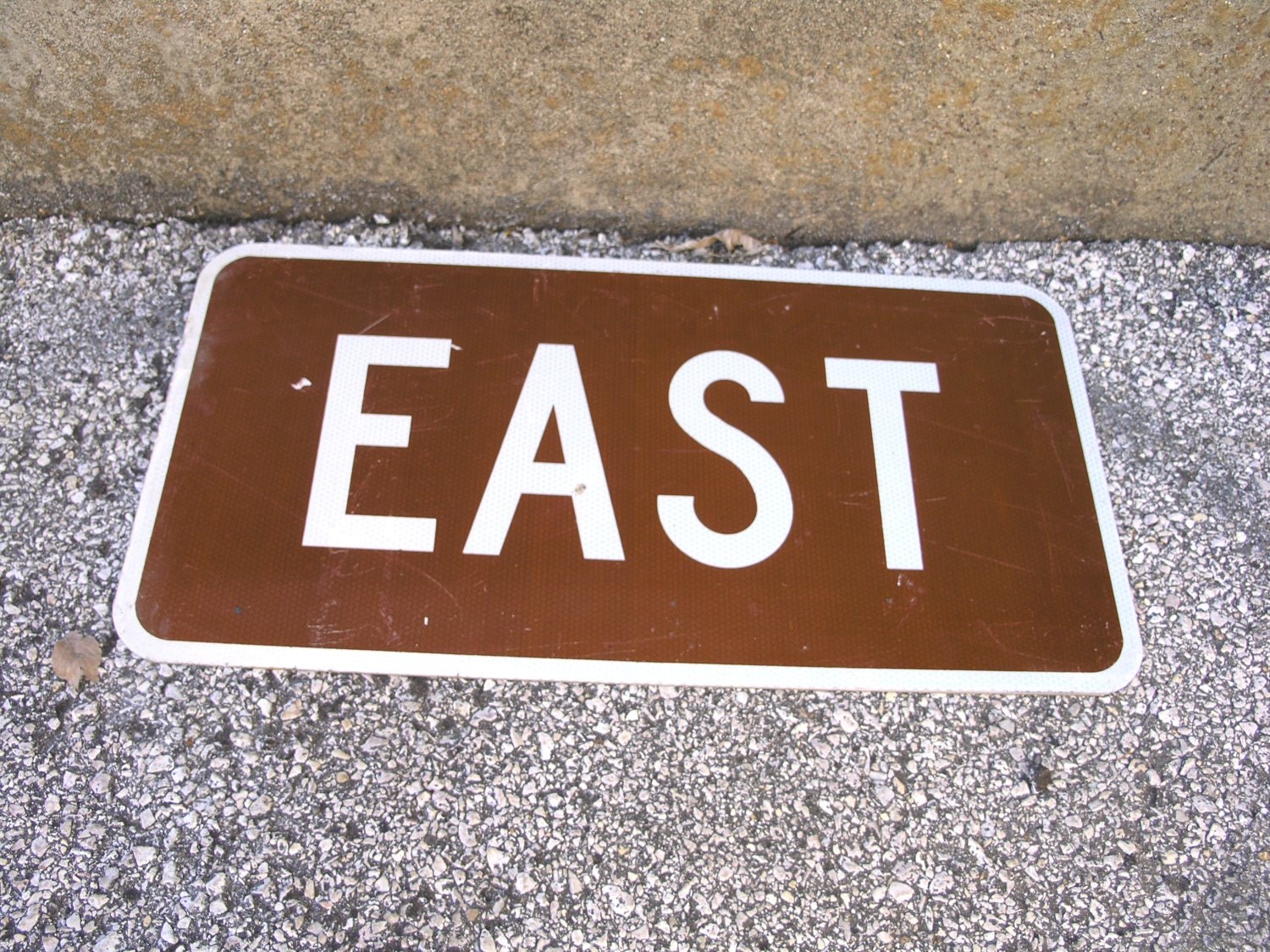 Brown Road Sign East Street Sign Traffic Sign by IndustrialHabitat