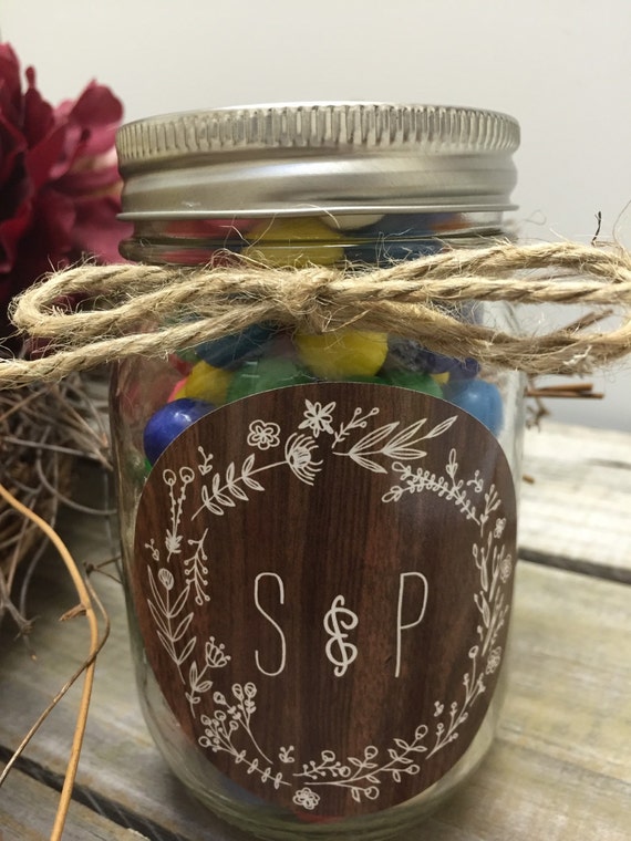 Wedding Favor Mason Jar Candy Mason Jar By Michelleraedesigns