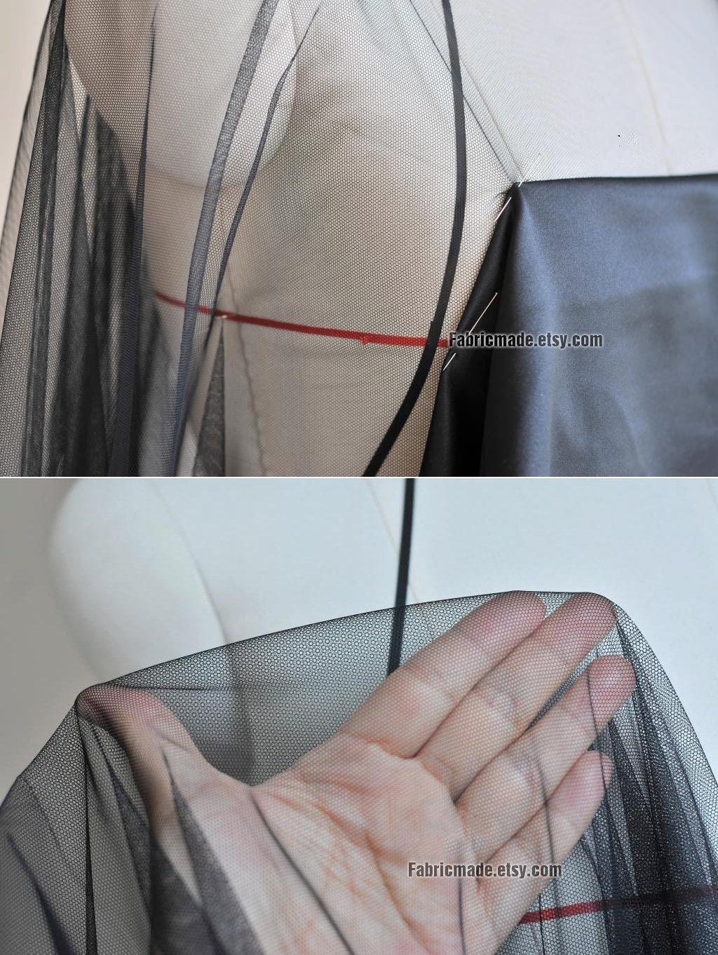 Strong Soft Transparent Clear Netting Fabric No by fabricmade