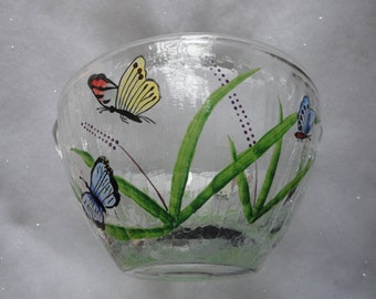 Clear glass basket | Etsy