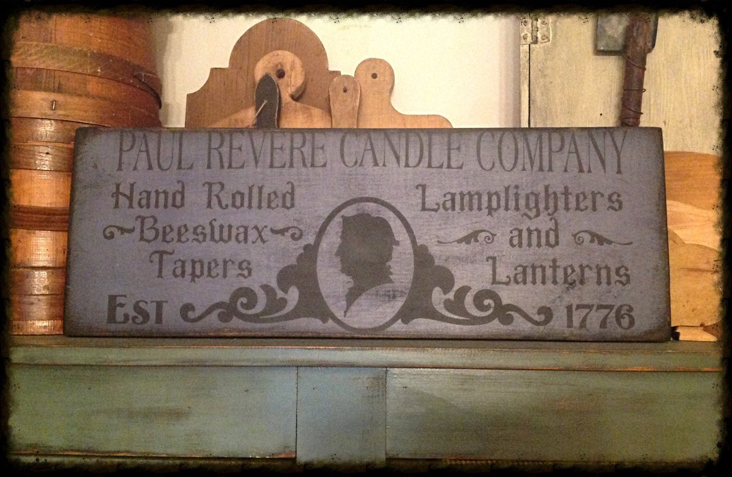 Large handmade primitive wood sign by LoverOfAllThingsPrim on Etsy