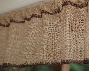Burlap valance | Etsy