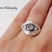 Eye Ring 925 Sterling Silver Jewelry Silver Human Eye Ring