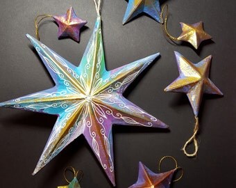 Paper mache star | Etsy