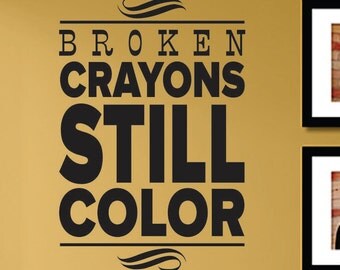 Unique broken wall decal related items | Etsy