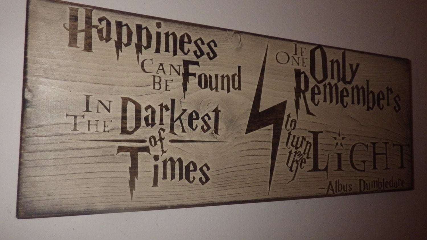 Harry Potter Sign Albus Dumbledore Quote Sign / HP Home