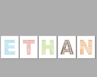 Ethan name print | Etsy