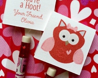 Owl valentine card | Etsy