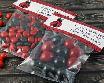 Items similar to Ladybug Black and Red Gumball Tube Favors - Ladybug ...