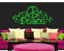 Popular items for peace wall decal on Etsy
