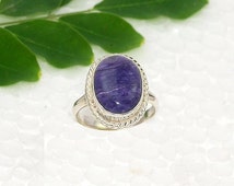 Unique charoite ring related items | Etsy