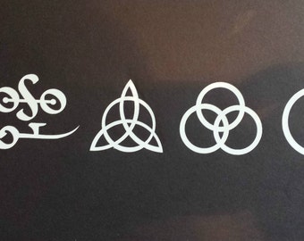 Led Zeppelin 4 in 1 RUNES WINDOW VINYL Zoso