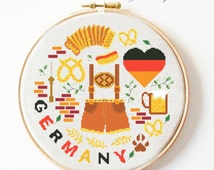 Unique german cross stitch related items | Etsy