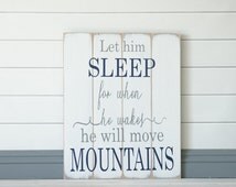 Unique let him sleep related items | Etsy