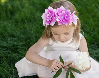 Items similar to Spring flower crown. Easter floral crown. Kids floral ...