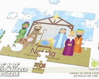 Nativity puzzle | Etsy