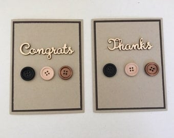 Embossed Monogrammed Note Card by SimplySarah31 on Etsy