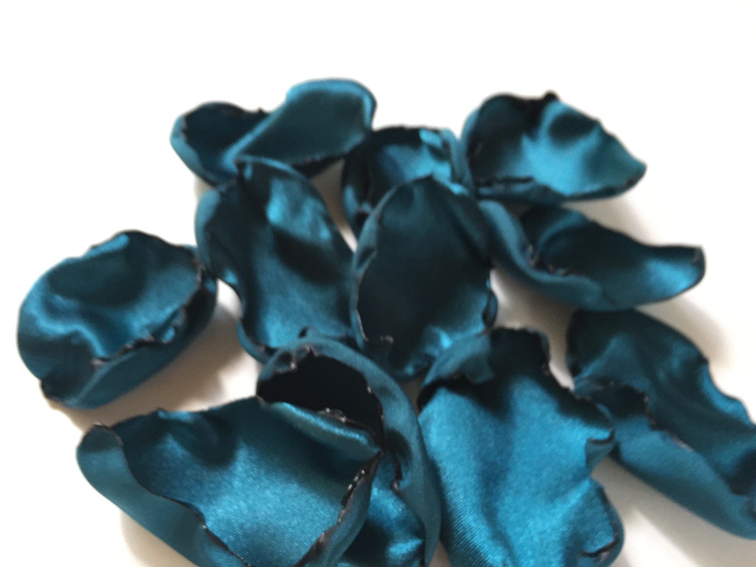 Dark Teal Flower Petals Teal rose petals by ShabVintiqueFlowers