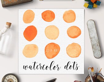 Watercolor circles | Etsy