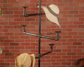 Heavy Duty Pipe Hat Rack Hat Stand by WilliamRobertVintage