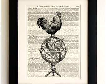 ART PRINT on old antique book page Alice by thebluebutterflyemp