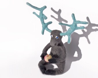 Unique reindeer sculpture related items | Etsy
