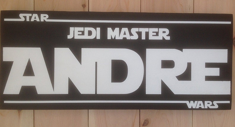 Star Wars Jedi Master Personalized Wood Sign by TheArtisticPallet