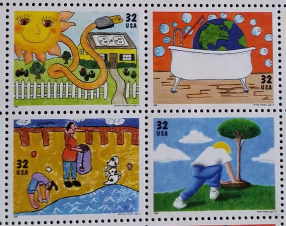 Earth DayEnvironmentKidsUS Postage StampsUnused Mint