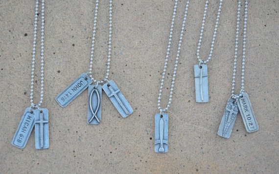 Prayer Shields Prayer Shield Necklace Prayer by FaithandTimreys