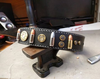 Bullet dog collar | Etsy