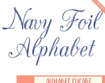 Navy blue font | Etsy