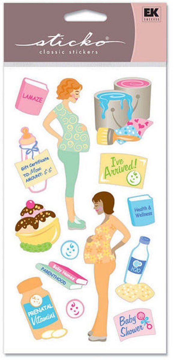 Sticko Classic Vellum Stickers Pregnancy by MemoriesOnMain