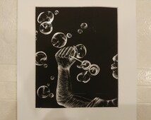 Unique scratchboard art related items | Etsy