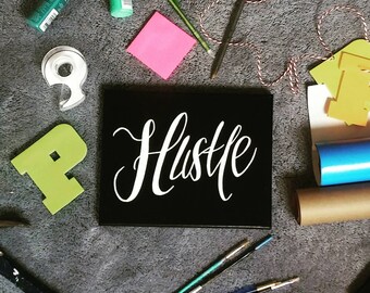 Hustle Wall Decal Motivational Wall Decal Inspirational Wall