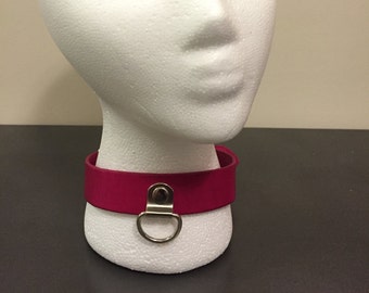 Pink bondage collar | Etsy