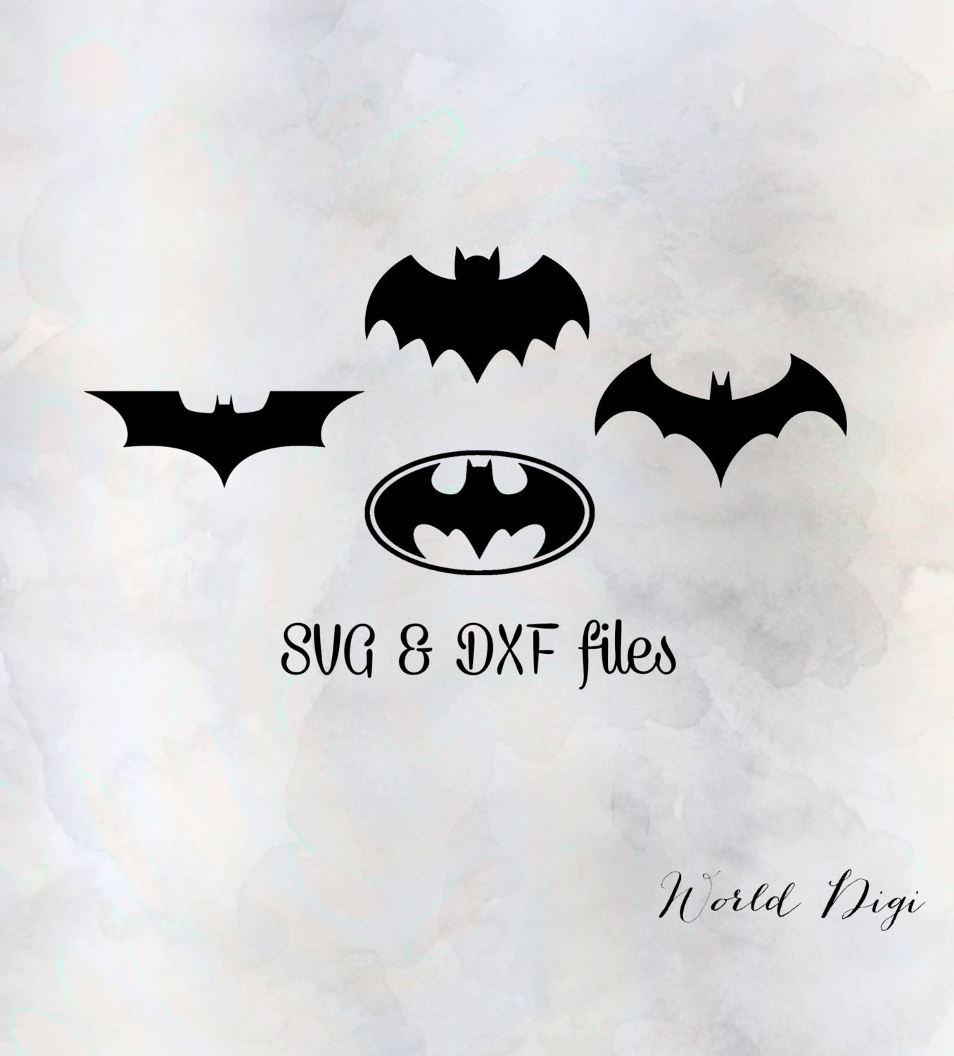 Batman SVG DXF cut files Bat Cutting Files Batman Cricut Svg
