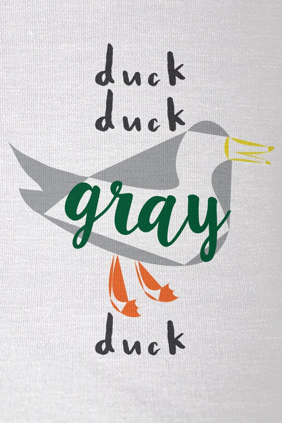 Duck Duck Gray Duck Minnesota Digital Print by ADripAndADrop