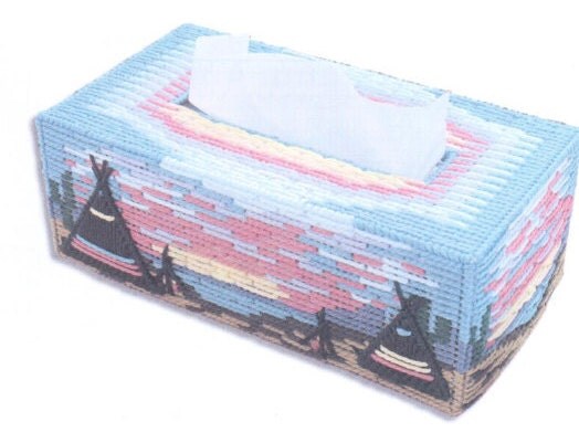 Indian Sunset Tissue Box Cover