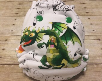 Dragon cloth diaper | Etsy