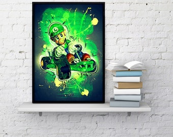 Luigi poster | Etsy