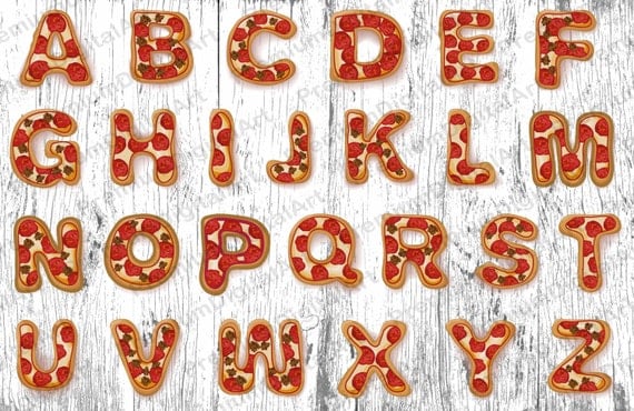 Pepperoni Pizza Font Dafontcom
