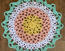 Unique cotton crochet rug related items | Etsy