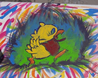 Items similar to Moogle & Chocobo Perler Bead Figure on Etsy