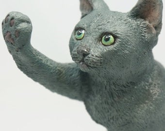 Russian blue cat | Etsy