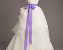 Popular items for lavender bridal sash on Etsy