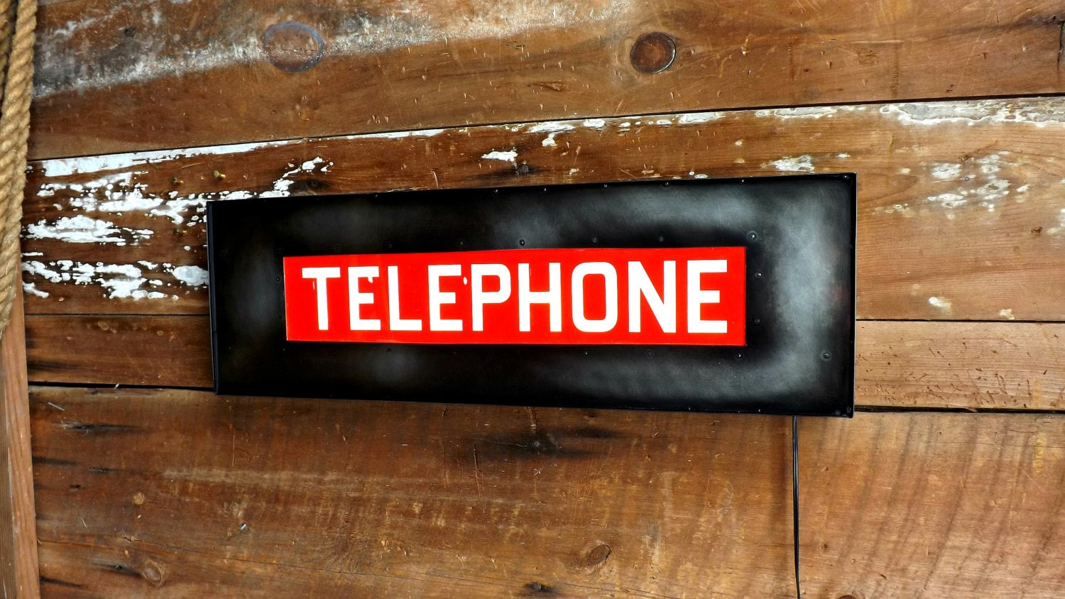 Telephone sign light box Phone booth Marquee by HitandMissLimited