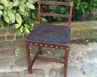 Antique wood chair | Etsy